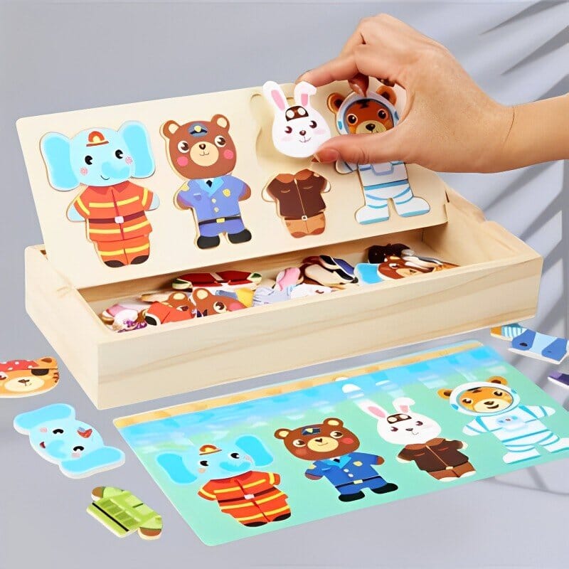 Jouet Méli-Melo en bois Montessori - LBDM